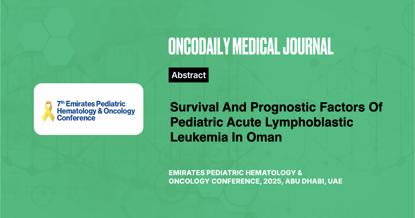 Survival And Prognostic Factors Of Pediatric Acute Lymphoblastic ...